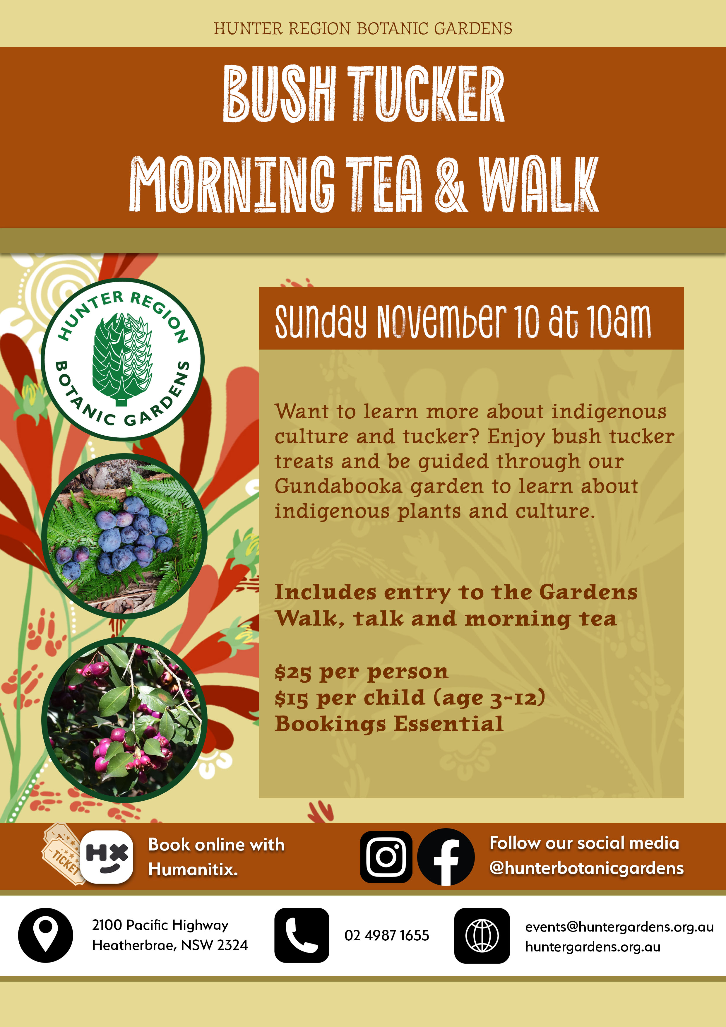 Bush Tucker Walk & Morning Tea :: Port Stephens